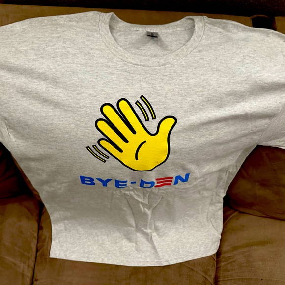 Shirts | Byebye Joe Biden Emoji White Tshirt | Poshmark